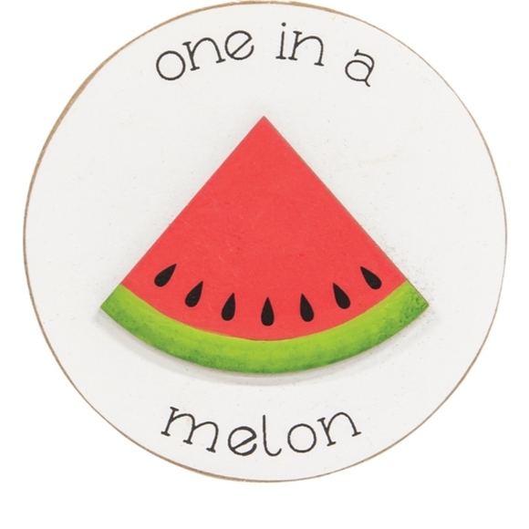 Accents | Set Of 3 Summerwatermelon Themed Round Easel Signs | Poshmark